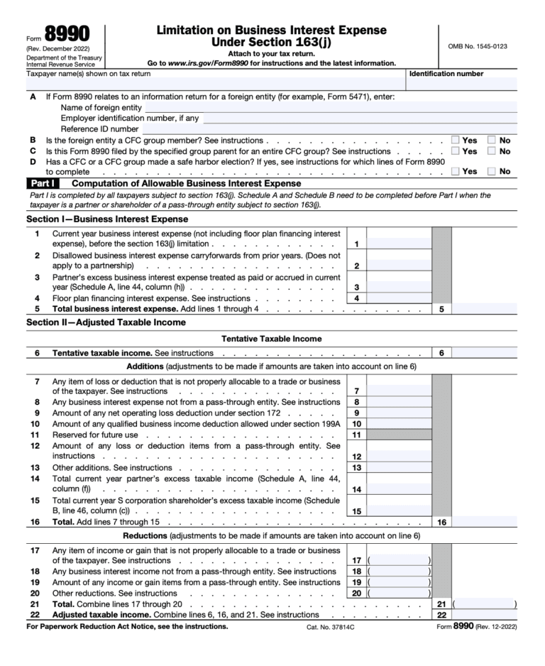 How to File Form 8990: Step-by-Step Instructions