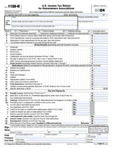 How to File Form 1120-H – Guide for Homeowners Associations